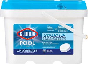 clorox pool&spa xtrablue 3-inch long lasting chlorinating tablets, 5-pound chlorine