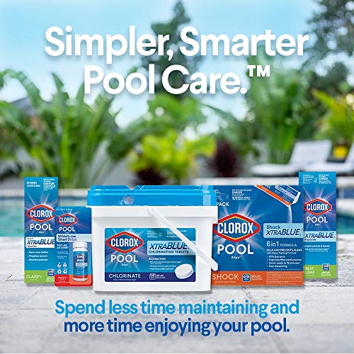 CLOROX Pool&Spa XtraBlue 3-Inch Long Lasting Chlorinating Tablets, 5-Pound Chlorine