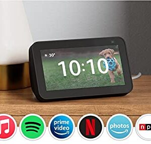 Echo Show 5 (2nd Gen, 2021 release) | Smart display with Alexa and 2 MP camera | Charcoal