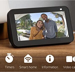 Echo Show 5 (2nd Gen, 2021 release) | Smart display with Alexa and 2 MP camera | Charcoal