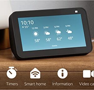 Echo Show 5 (2nd Gen, 2021 release) | Smart display with Alexa and 2 MP camera | Charcoal