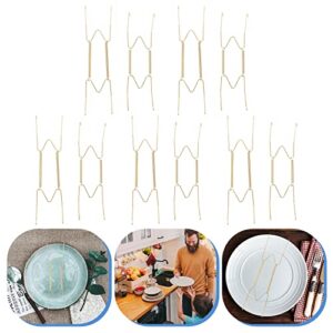 Scicalife 10pcs Wall Wire Plates Hanger Plates Spring Holder for Wall Wire Plates Holder