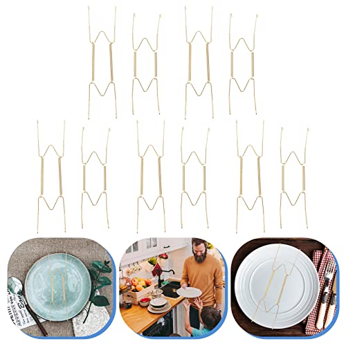 Scicalife 10pcs Wall Wire Plates Hanger Plates Spring Holder for Wall Wire Plates Holder