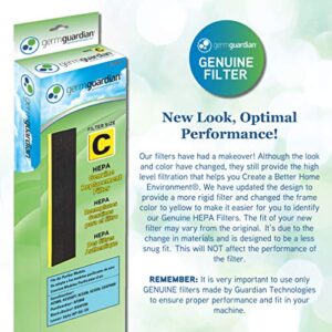 GermGuardian Air Purifier Filter FLT5000 Genuine HEPA Replacement Filter C for AC5000, AC5000E, AC5250PT, AC5350B, AC5350BCA, AC5350W, AC5300B Germ Guardian Air Purifiers , Gray