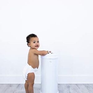 Ubbi Steel Odor Locking, No Special Bag Required Money Saving, Awards-Winning, Modern Design, Registry Must-Have Diaper Pail, White