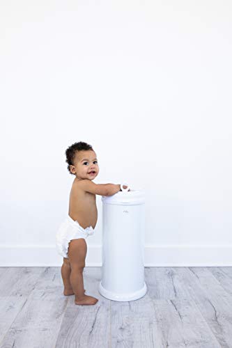 Ubbi Steel Odor Locking, No Special Bag Required Money Saving, Awards-Winning, Modern Design, Registry Must-Have Diaper Pail, White