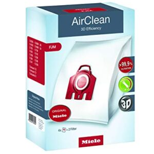 Miele AirClean 3D FJM Vacuum Cleaner Bags, 4 pack