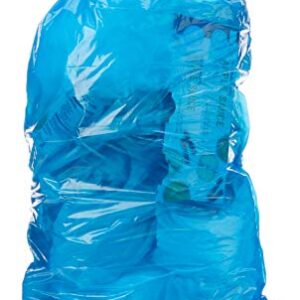 AmazonCommercial 13 Gallon Blue Recycling Bags /w Drawstrings - 0.7 MIL - 45 Count