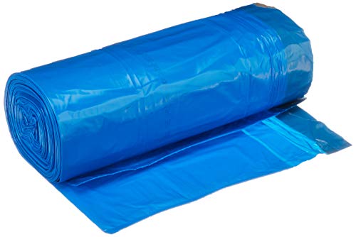 AmazonCommercial 13 Gallon Blue Recycling Bags /w Drawstrings - 0.7 MIL - 45 Count