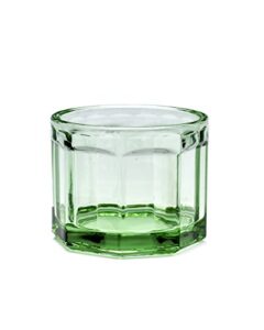 serax fish & fish whisky glasses, green, one size