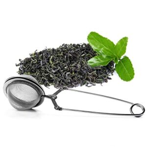 Snap Ball Tea Strainer, JEXCULL 3 Pack Premium Stainless Steel Tea Strainer with Handle for Loose Leaf Tea Fine Mesh Tea Balls Filter Infusers (Normal)