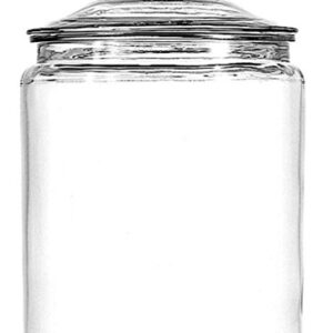 Anchor Hocking 1 Gallon Heritage Hill Glass Jar with Lid (4 piece, all glass, dishwasher safe)