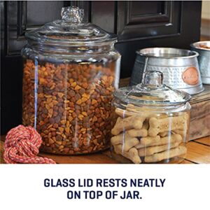 Anchor Hocking 1 Gallon Heritage Hill Glass Jar with Lid (4 piece, all glass, dishwasher safe)