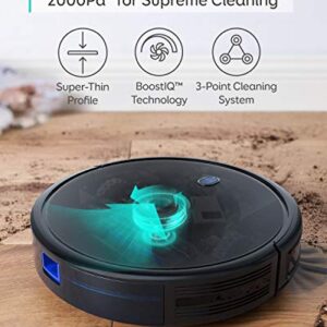 eufy BoostIQ RoboVac 11S MAX, Robot Vacuum Cleaner, Super-Thin, 2000Pa Super-Strong Suction, Quiet, Self-Charging Robotic Vacuum Cleaner, Cleans Hard Floors to Medium-Pile Carpets, Black