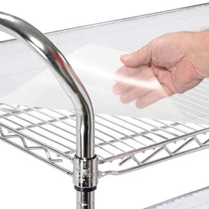 nexel”translucent shelf mat, 18″”w x 36″”l”, clear