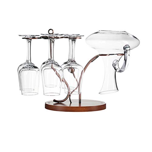 NILICAN Can Be Placed Decanter Wine Glass Holder Kitchen Living Room Bar Metal Free-standing Desktop Tableware Storage Rack Glasses Frame Drying System