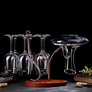 NILICAN Can Be Placed Decanter Wine Glass Holder Kitchen Living Room Bar Metal Free-standing Desktop Tableware Storage Rack Glasses Frame Drying System