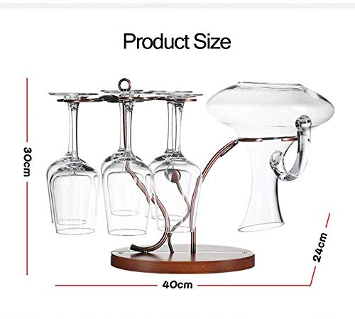 NILICAN Can Be Placed Decanter Wine Glass Holder Kitchen Living Room Bar Metal Free-standing Desktop Tableware Storage Rack Glasses Frame Drying System