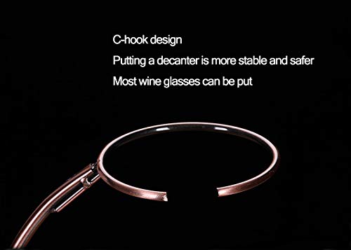 NILICAN Can Be Placed Decanter Wine Glass Holder Kitchen Living Room Bar Metal Free-standing Desktop Tableware Storage Rack Glasses Frame Drying System