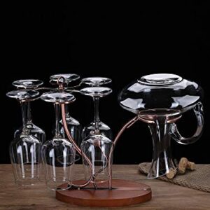 NILICAN Can Be Placed Decanter Wine Glass Holder Kitchen Living Room Bar Metal Free-standing Desktop Tableware Storage Rack Glasses Frame Drying System