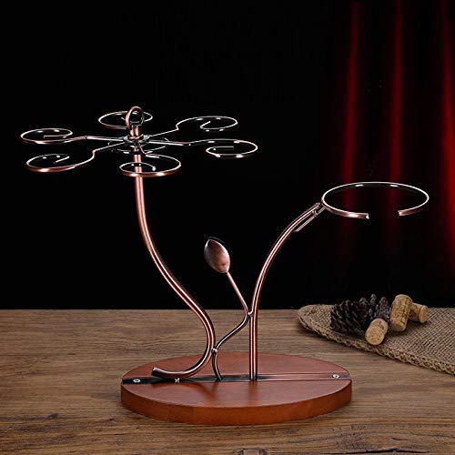 NILICAN Can Be Placed Decanter Wine Glass Holder Kitchen Living Room Bar Metal Free-standing Desktop Tableware Storage Rack Glasses Frame Drying System