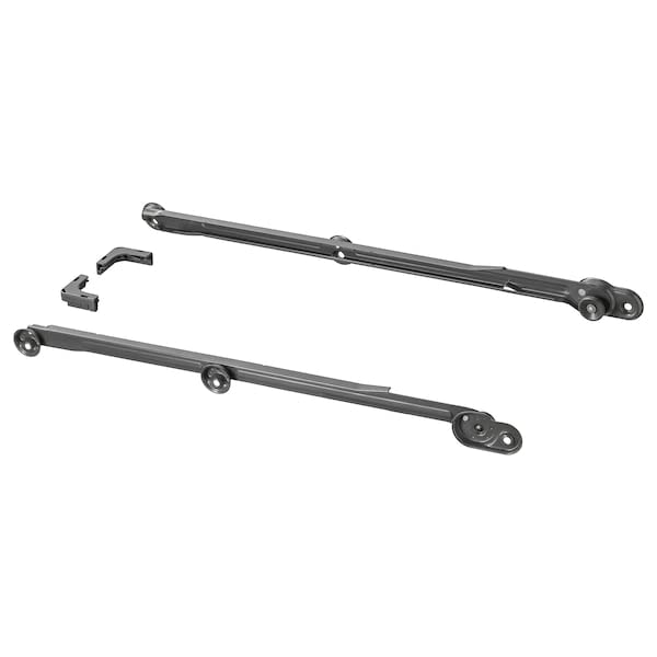 KOMPLEMENT Pull Out Rail (2 pack) for Baskets 22-7/8" Dark Gray 102.632.32