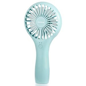 tripole mini handheld fan battery operated small personal portable fan speed adjustable usb rechargeable fan cute design powerful eyelash fan for stylish kids girls women men indoor outdoor travelling