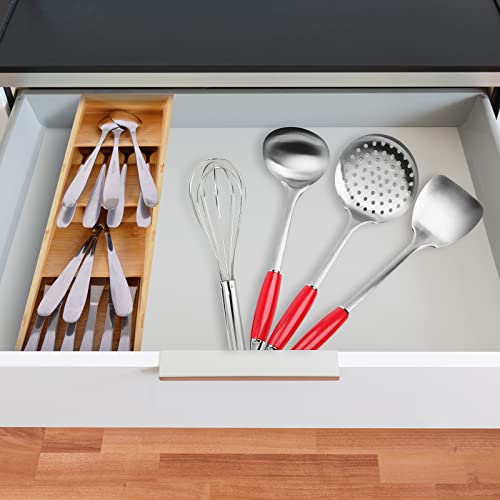 BEROSS Cutlery Organizer Kitchen Silverware Drawer Tray Utensil Holder with Divider for Flatware Spoon Knife Fork Organization