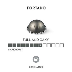 Nespresso Capsules VertuoLine, Fortado Gran Lungo Americano, Dark Roast Espresso Coffee, 10 Count (Pack of 3) Coffee Pods, Brews 5.0 Ounce (VERTUOLINE ONLY)