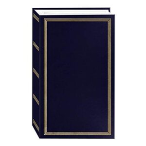 pioneer photo albums stc-504 navy blue photo album, 504 pockets 4″x6″