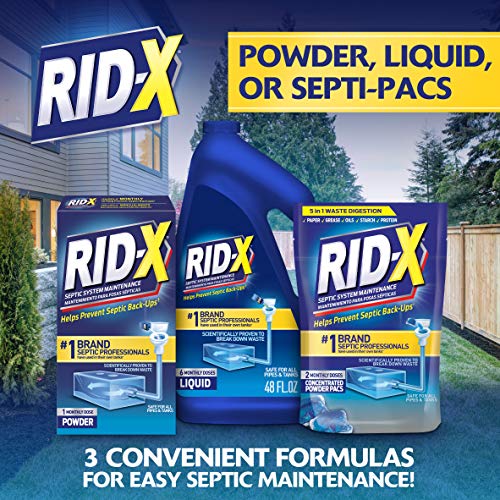 RID-X Septic Treatment, 6 Month Supply Of Liquid, 48 oz