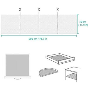 Shelf Liner Drawer Liner Non-Slip Mat Shelves Liners 12" X6.5’ Grid Pattern PVC Non-Adhesive Grip Liner Anti-Slip Mat for Kitchen Cabinets Wire Shelving Pantry Dresser Refrigerator (Purple)