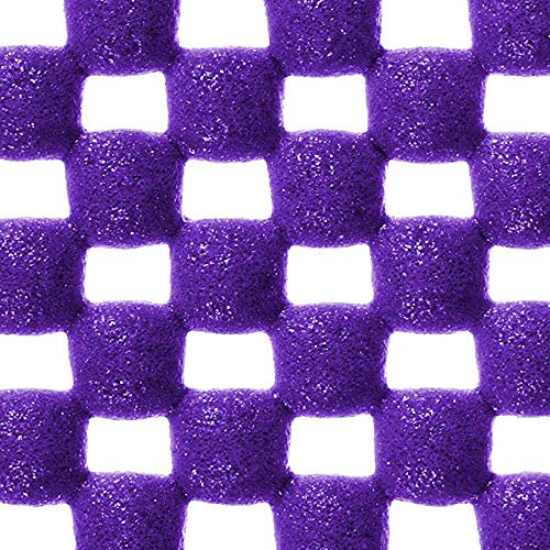 Shelf Liner Drawer Liner Non-Slip Mat Shelves Liners 12" X6.5’ Grid Pattern PVC Non-Adhesive Grip Liner Anti-Slip Mat for Kitchen Cabinets Wire Shelving Pantry Dresser Refrigerator (Purple)