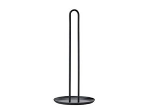 zone denmark, singles paper towel holder, countertop, modern design, black, 1 count