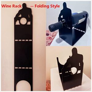 Tabletop Wine Holder Wine Bottle Racks , Funny Decoration Table Centerpiece Wine Display Stand, Freestanding Wine Storage for Kitchen Home Bar