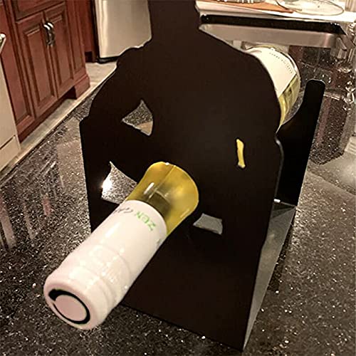 Tabletop Wine Holder Wine Bottle Racks , Funny Decoration Table Centerpiece Wine Display Stand, Freestanding Wine Storage for Kitchen Home Bar