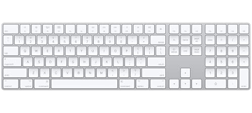 Apple Magic Keyboard with Numeric Keypad (Wireless, Rechargable) - US English - Silver