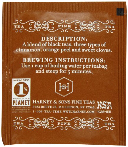 Harney & Sons Hot Cinnamon Spice Tea, 50 Tea Bags