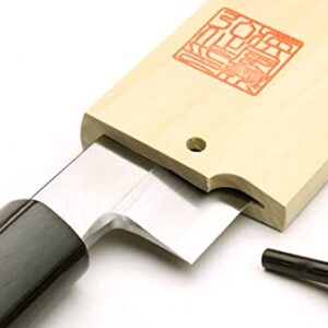 Yoshihiro Natural Magnolia Wood Saya Cover Blade Protector for Yanagi (270mm)