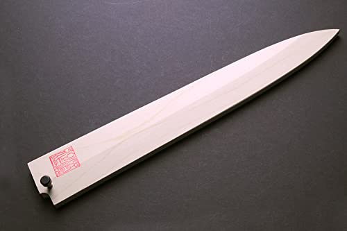 Yoshihiro Natural Magnolia Wood Saya Cover Blade Protector for Yanagi (270mm)