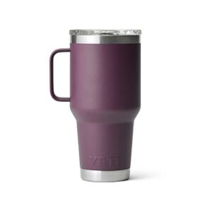 YETI Rambler 30 oz Travel Mug, Stainless Steel, Vacuum Insulated with Stronghold Lid, Nordic Purple