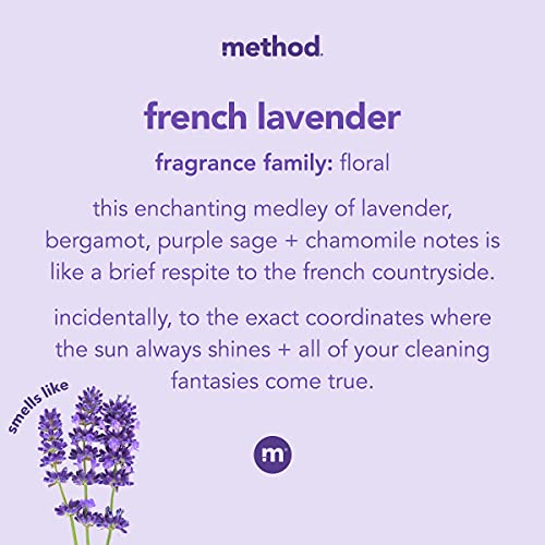 Method All-Purpose Cleaner Spray, Plant-Based and Biodegradable Formula Perfect for Most Counters, Tiles, Stone, and More, French Lavender, 28 oz Spray Bottles, 4 Pack, Packaging May Vary