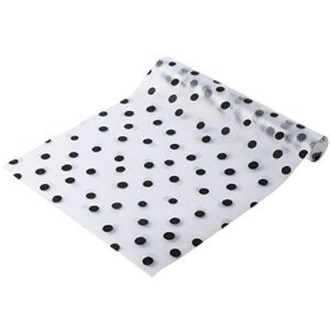 3 Rolls Shelf Liner for Cabinets and Drawer, Non Slip Refrigerator Liners, Non-Adhesive Waterproof Oil-Proof Eva Placemats, Can Be Cut Storage Shelf Mats for Desk, Dresser and Cupboard (Polka Dots )