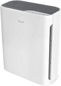 levoit air purifiers for home large room, h13 true hepa filter cleaner with washable filter for allergies, smoke, dust, pollen, quiet odor eliminators for bedroom, pet hair remover, vital 100, white