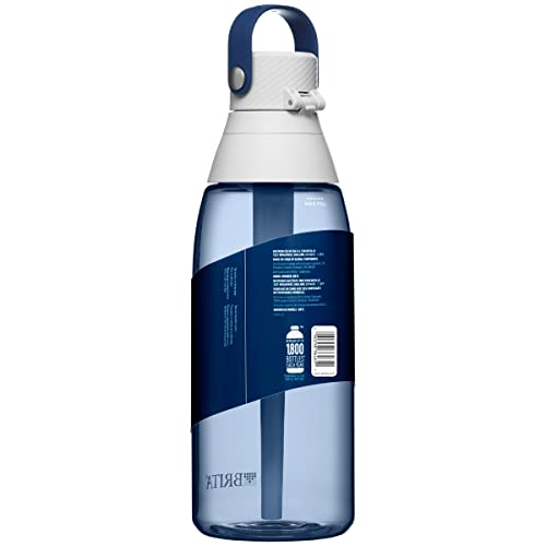 Brita Insulated Filtered Water Bottle with Straw, Reusable, BPA Free Plastic, Night Sky, 36 Ounce