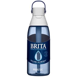 Brita Insulated Filtered Water Bottle with Straw, Reusable, BPA Free Plastic, Night Sky, 36 Ounce