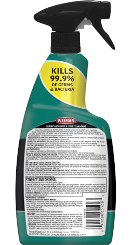 Weiman Disinfectant Granite Daily Clean & Shine, 24 Fl Oz (Pack of 1)