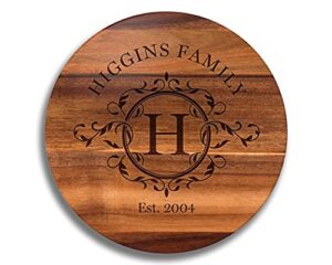 lazy susan, custom lazy susan, personalized lazy susan, custom wedding gifts, turntable, lazy susan turntable, cutting board, custom cutting board, personalized cutting board