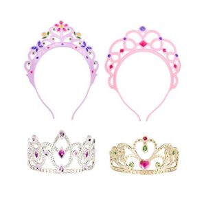 melissa & doug dress-up tiaras for costume role play (4 pcs)