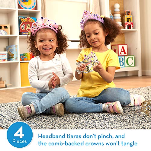 Melissa & Doug Dress-Up Tiaras for Costume Role Play (4 pcs)